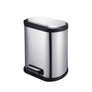 Stainless Steel Coated Slow Down Dust Bin With Pedal 26LT - Matte ...